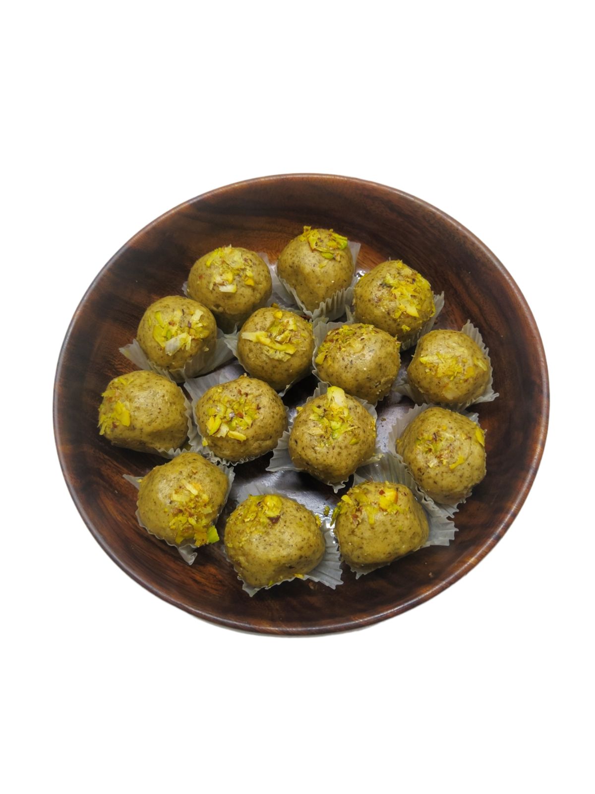 PURE GHEE GREEN MOONG LADDU 250G - Foodish Snacks