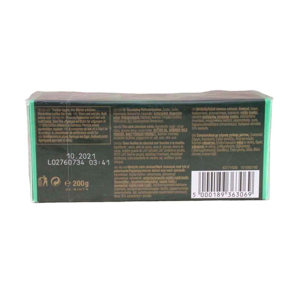 AFTER EIGHT MINT CHOCOLATE THINS 200G - Foodish Snacks