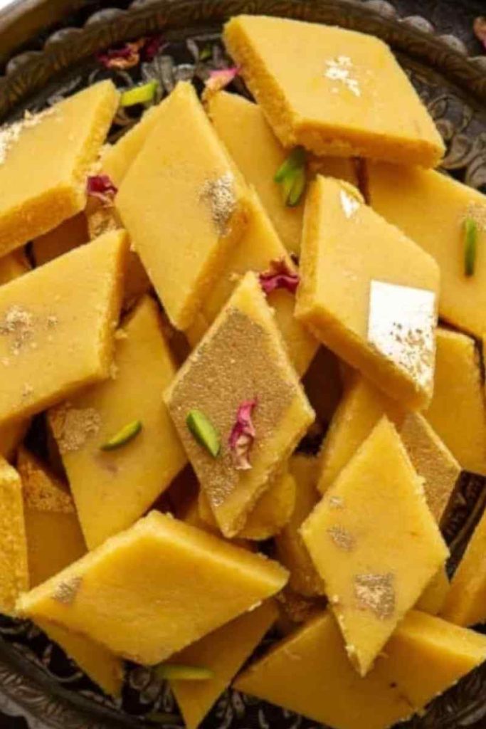 KESAR BADAM KATLI 500G - Foodish Snacks