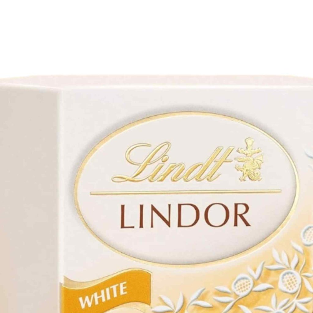 LINDT LINDOR WHITE CHOCOLATE 200G - Foodish Snacks