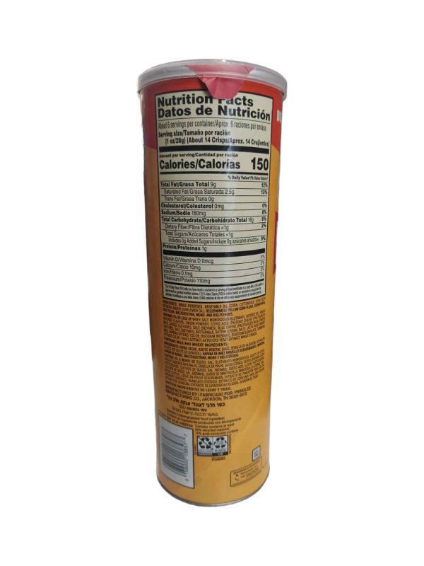 PRINGLES CHEDDAR CHEESE FLAVOUR 158 - Foodish Snacks