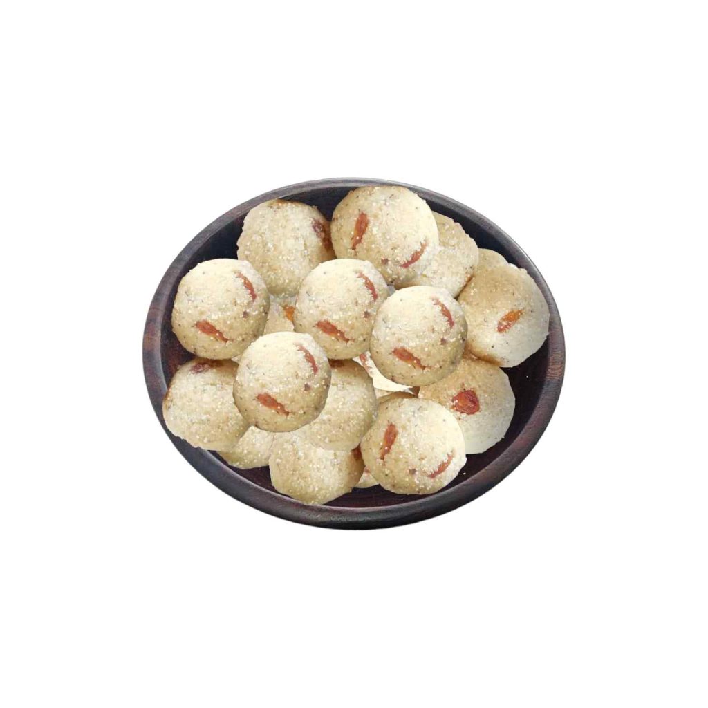 PURE GHEE RAVA LADDU 250G - Foodish Snacks